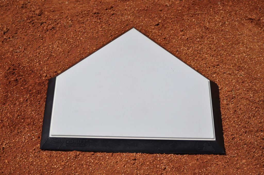 Hollywood Single Stanchion Moveable Homeplate | SAF Products